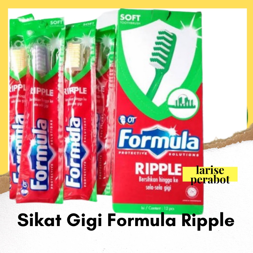 Jual Sikat Gigi Formula Ripple | Shopee Indonesia