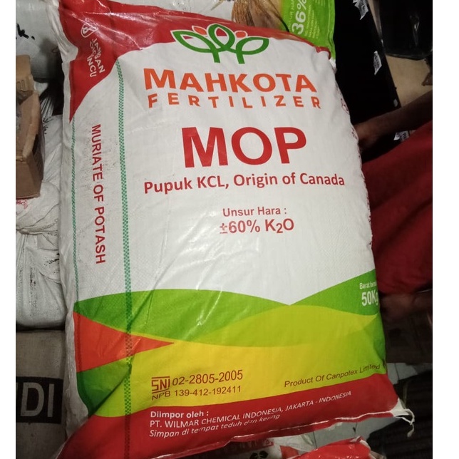 Jual Pupuk KCL / MOP Mahkota - 50 kg - Muriate Of Potash - Kalium Klorida | Shopee Indonesia