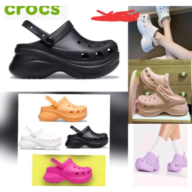 Jual Crocs wanita classic Baru clog platform shoes women's | Shopee ...