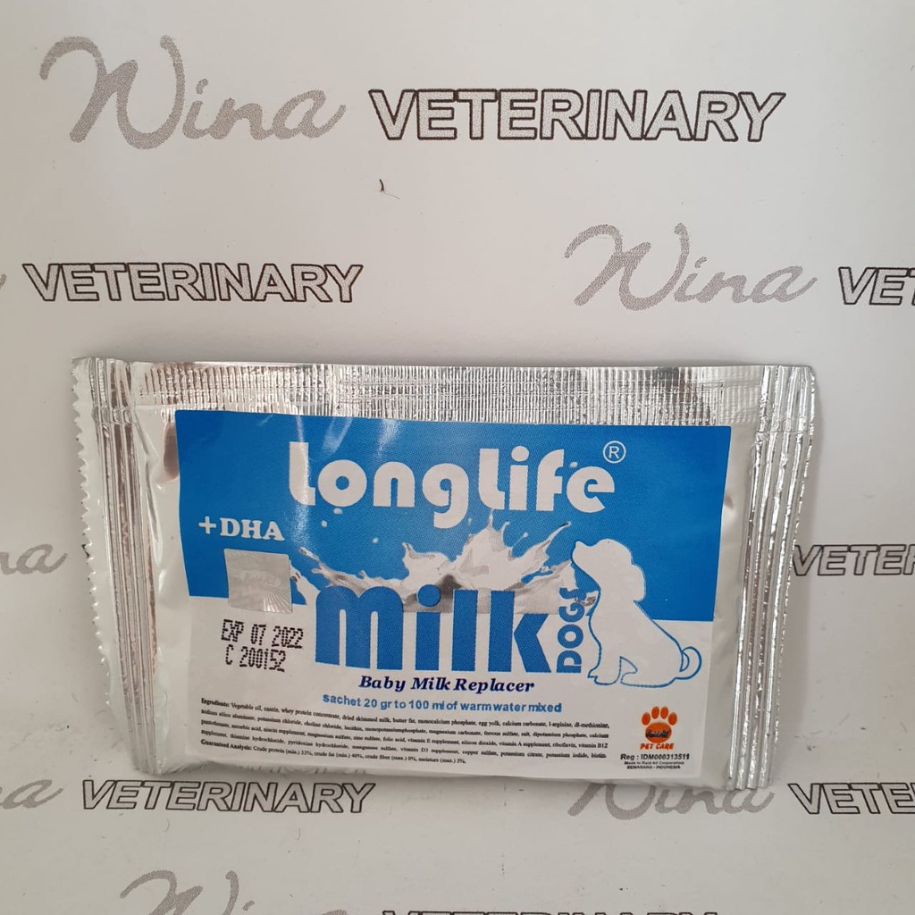 Jual Susu anak anjing puppy - Longlife Milk Dog 20 gr Long Life Kemasan Biru | Shopee Indonesia