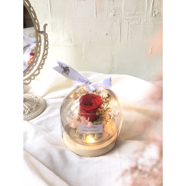 Jual Preserved Glass Dome / Bunga dalam tabung / flower dome | Shopee ...