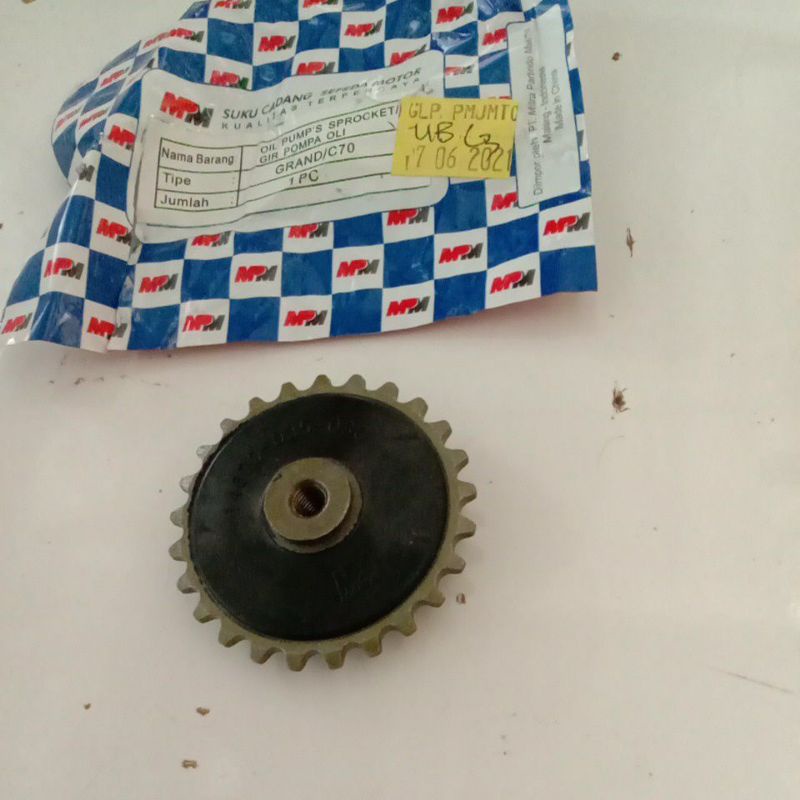 Jual MPM - Gear Gir Gigi Pompa Oli GRAND SUPRA FIT X LAMA NEW REVO 100 C70 kompa Oil pump ...
