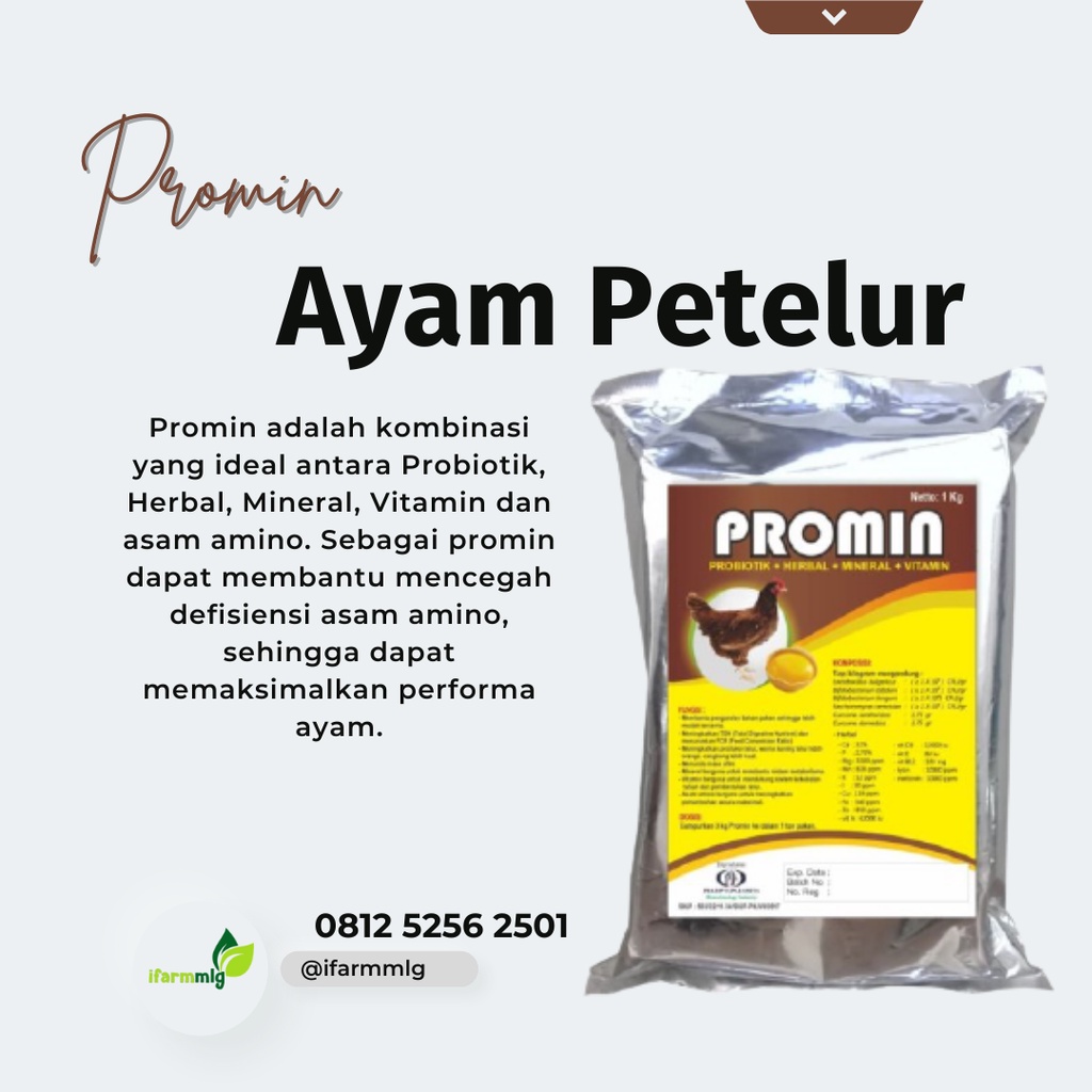 Jual Promin 1 Kg – Probiotik Ayam Petelur – Vitamin Ayam Petelur – Obat Penunda Afkir Ayam ...