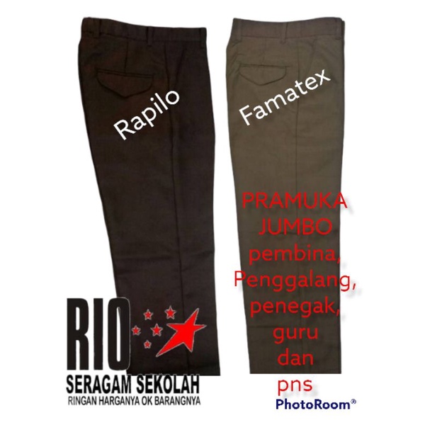 Jual CELANA PRAMUKA PDH RAPILO RAFILO PEMBINA BIG SIZE GURU PNS ...