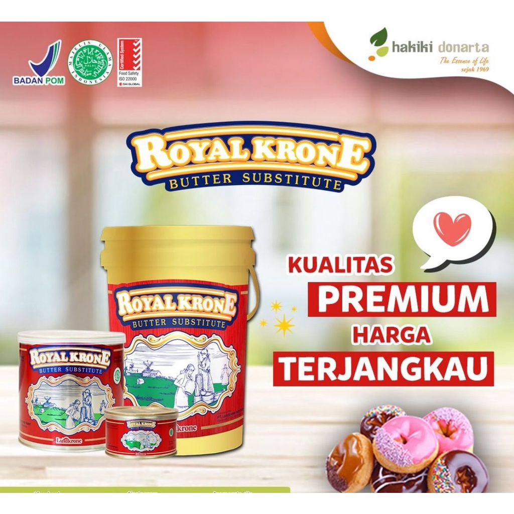 Jual (BK - FB-14) Butter Royal Krone reapack 250gr butter substitute royal krone margarin bahan ...