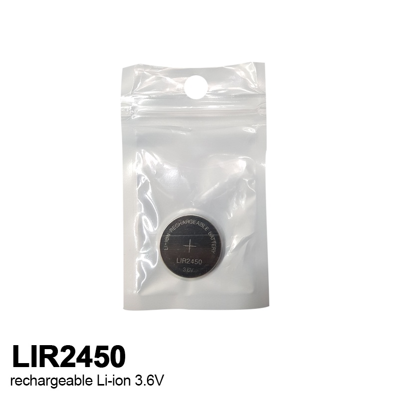 Jual Baterai Koin Rechargeable LI-ION LIR2450 3.6V - Baterai Kancing ...