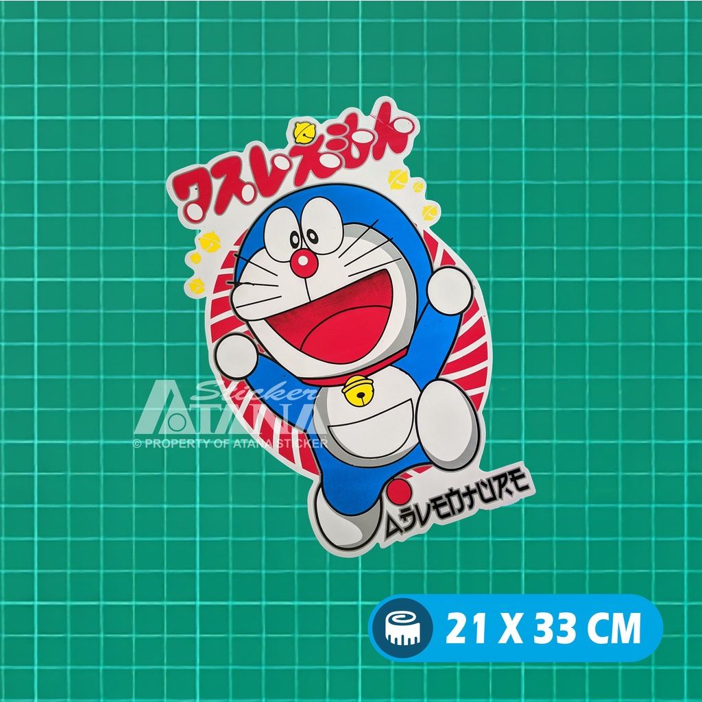 Jual Stiker Printing Doraemon Sticker Sablon Jumbo Besar Vinyl Graftac ...