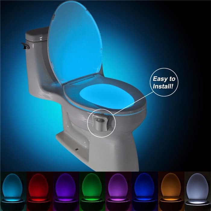 Jual LAMPU TOILET OTOMATIS WC DUDUK LAMPU CLOSET LED SENSOR GERAK ...