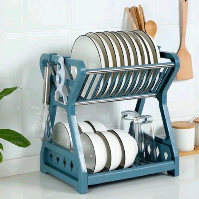 Jual [MEDAN] TRI J - RAK PIRING 2 susun / RAK PIRING MINI 2 susun / RAK ...