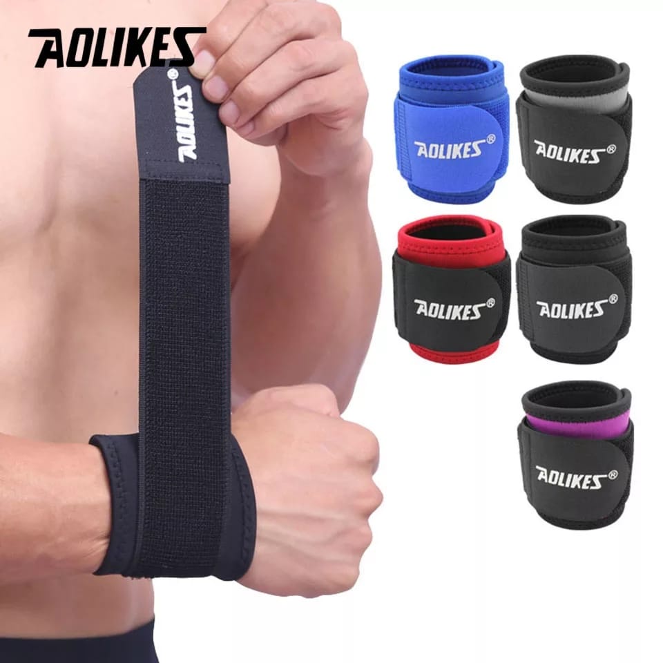 Jual Wristband Hand Wrap Wrist Band Support AOLIKES 7936 Pelindung ...