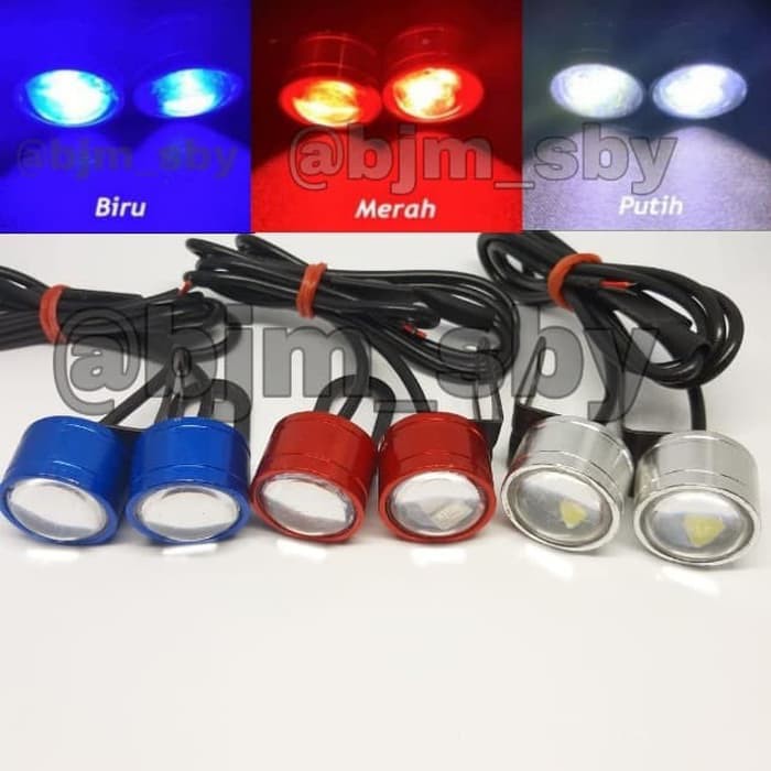 Jual LAMPU LED MATA ELANG EAGLE EYES MOTOR MOBIL (BISA FLASH/KEDIP ...
