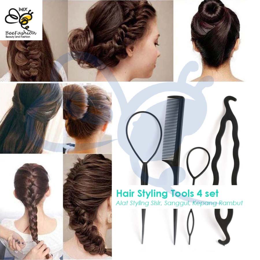 Jual Alat Styling Rambut 4in1 Sisir Sanggul Kepang Rambut - ALAT ...