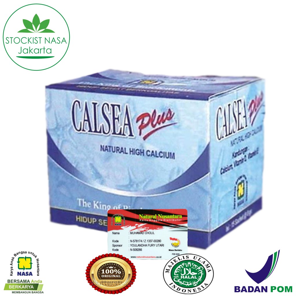 Jual CALSEA PLUS Natural High Calcium Original NASA / Stockist Nasa ...