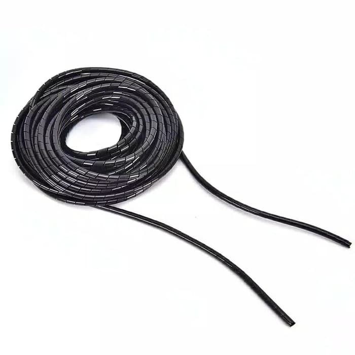 Jual kabel wrapping selongsong kabel spiral kabel 6mm hitam permeter ...