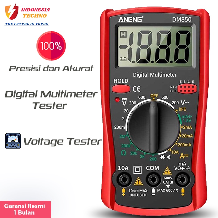 Jual NEW ANENG DM850 Paket Lengkap Digital Multimeter Avometer ...