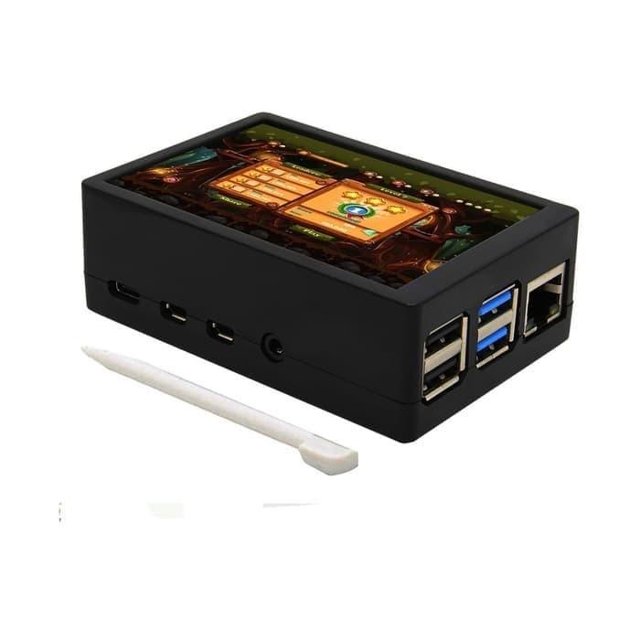 Jual Raspberry Pi 4 LCD 3.5 inch touchscreen + case black | Shopee ...