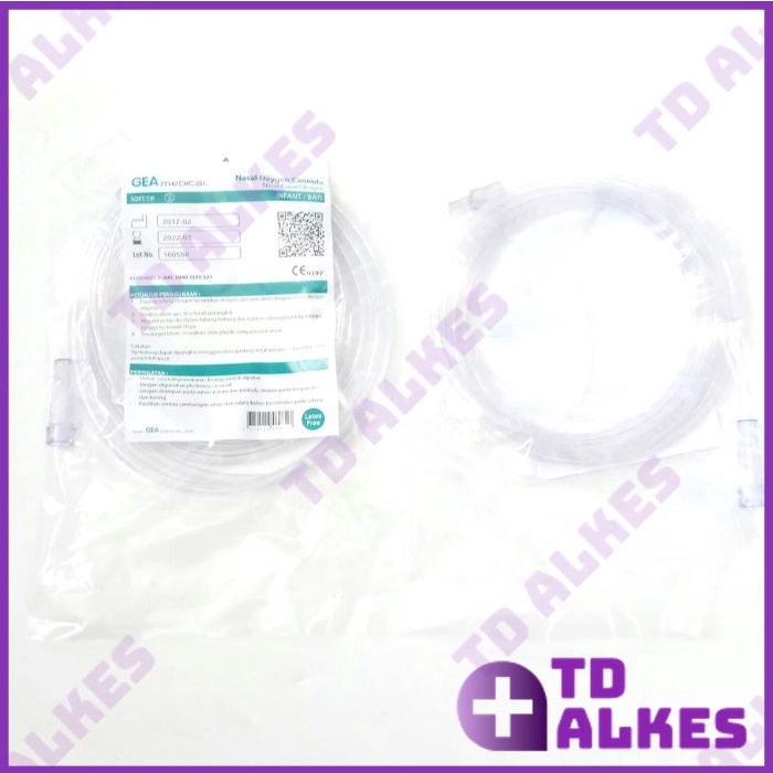 Jual Oxygen Cannnula Kanul Selang Nasal Bayi Infant Hidung Oksigen GEA ...