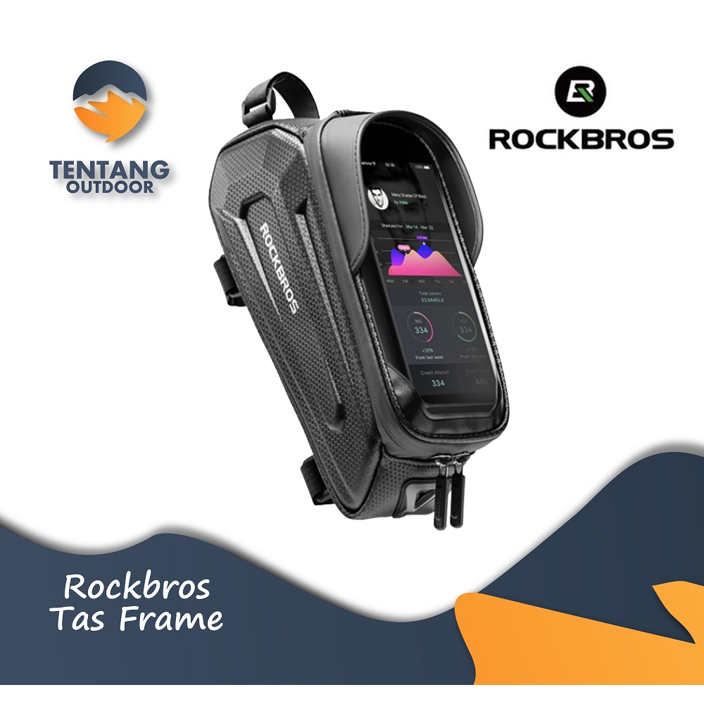 Jual Tas Frame Sepeda ROCKBROS B68 Bike Tube Bag Touch Screen Bike ...