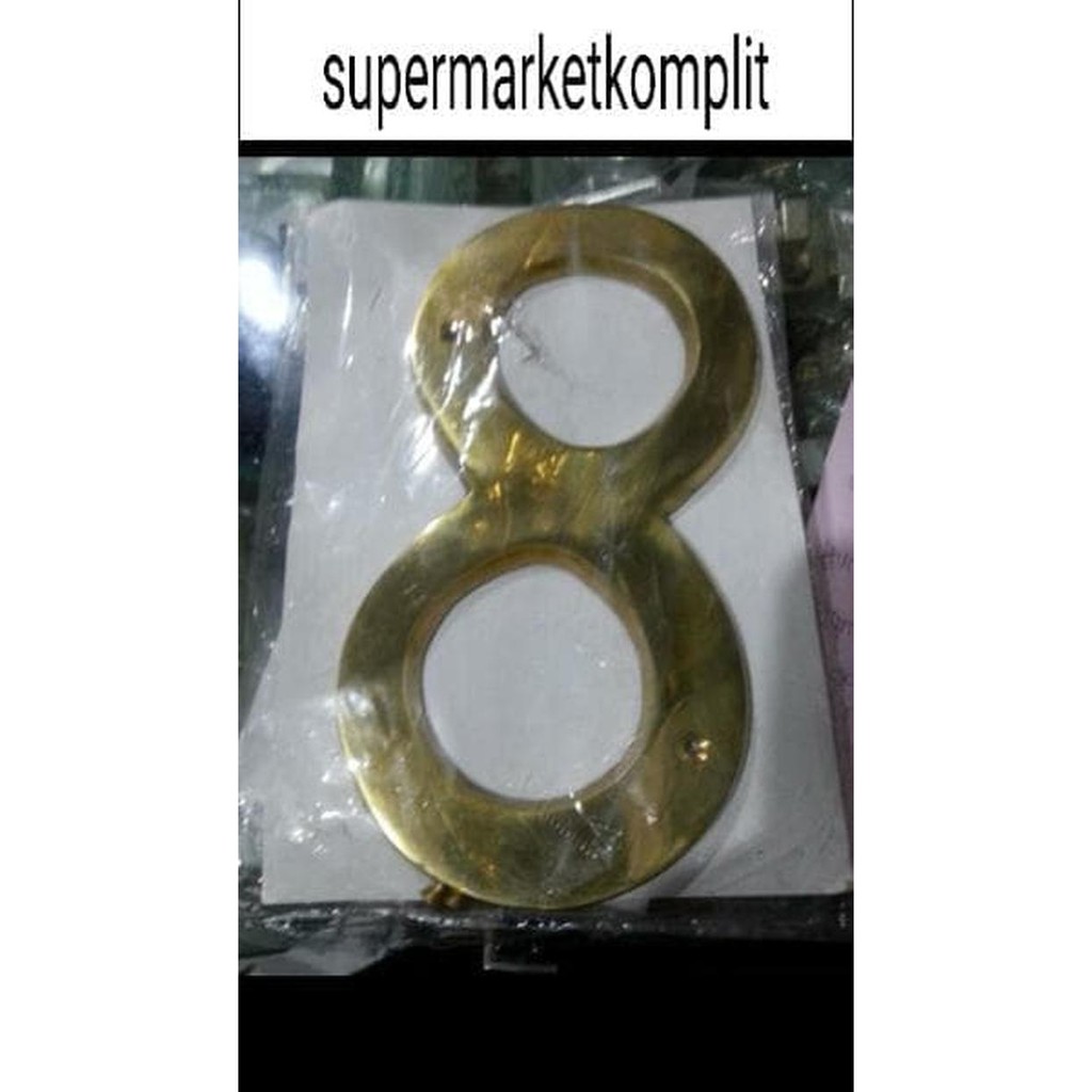 Jual PROMO BARU nomor huruf angka rumah besar ukuran 19,5 cm nomer ...