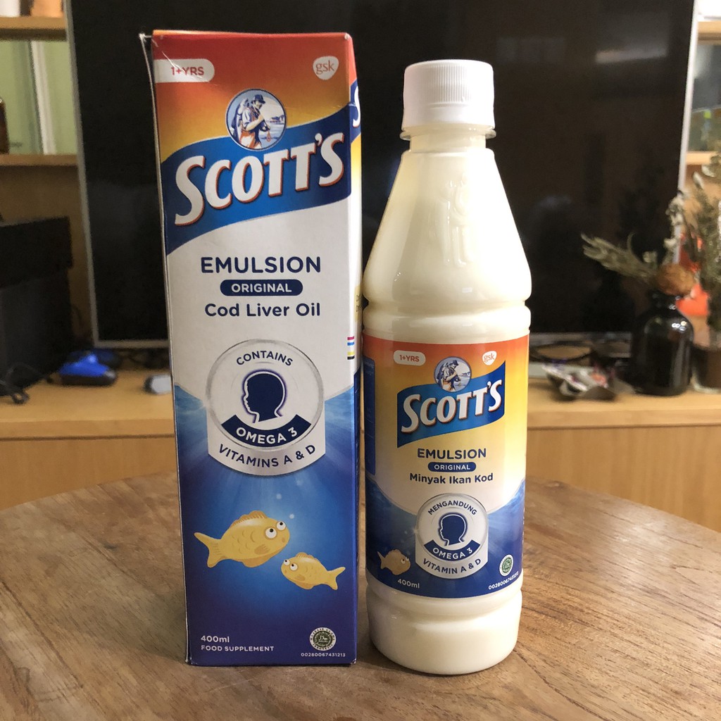 Jual Scott's Emulsion 400 mL (Rasa ORIGINAL) | Shopee Indonesia