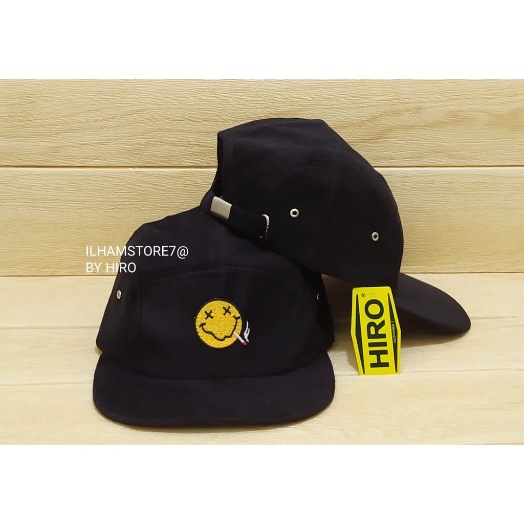 Jual [COD]Topi Snapback Bordir SMILE Lima Panel New Model/Topi Distro ...