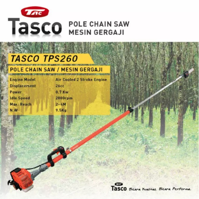 Jual TASCO Mesin Gergaji Ranting Kayu TPS26 Alat Potong Dahan Pole ...