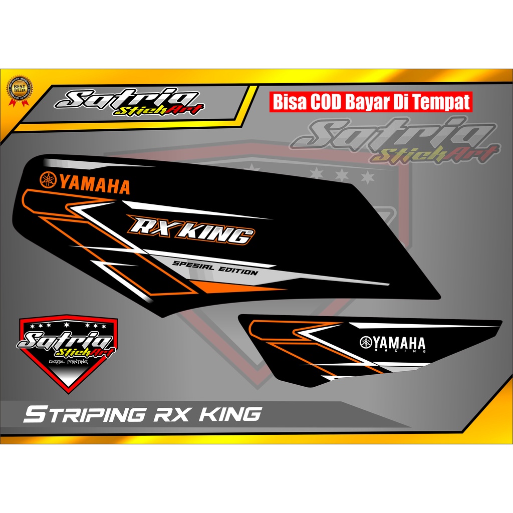 Jual Striping Variasi Yamaha Rx King Sticker Racing Les Body Motor ...