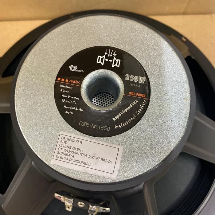 Jual ADS 1250 COMPONENT SPEAKER 12 INCH 250 WATT | Shopee Indonesia