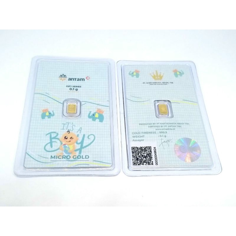 Jual GIFT SERIES ANTAM 0.10 GRAM, ANTAM, MICRO GOLD, EMAS KITA, LM HRTA ...