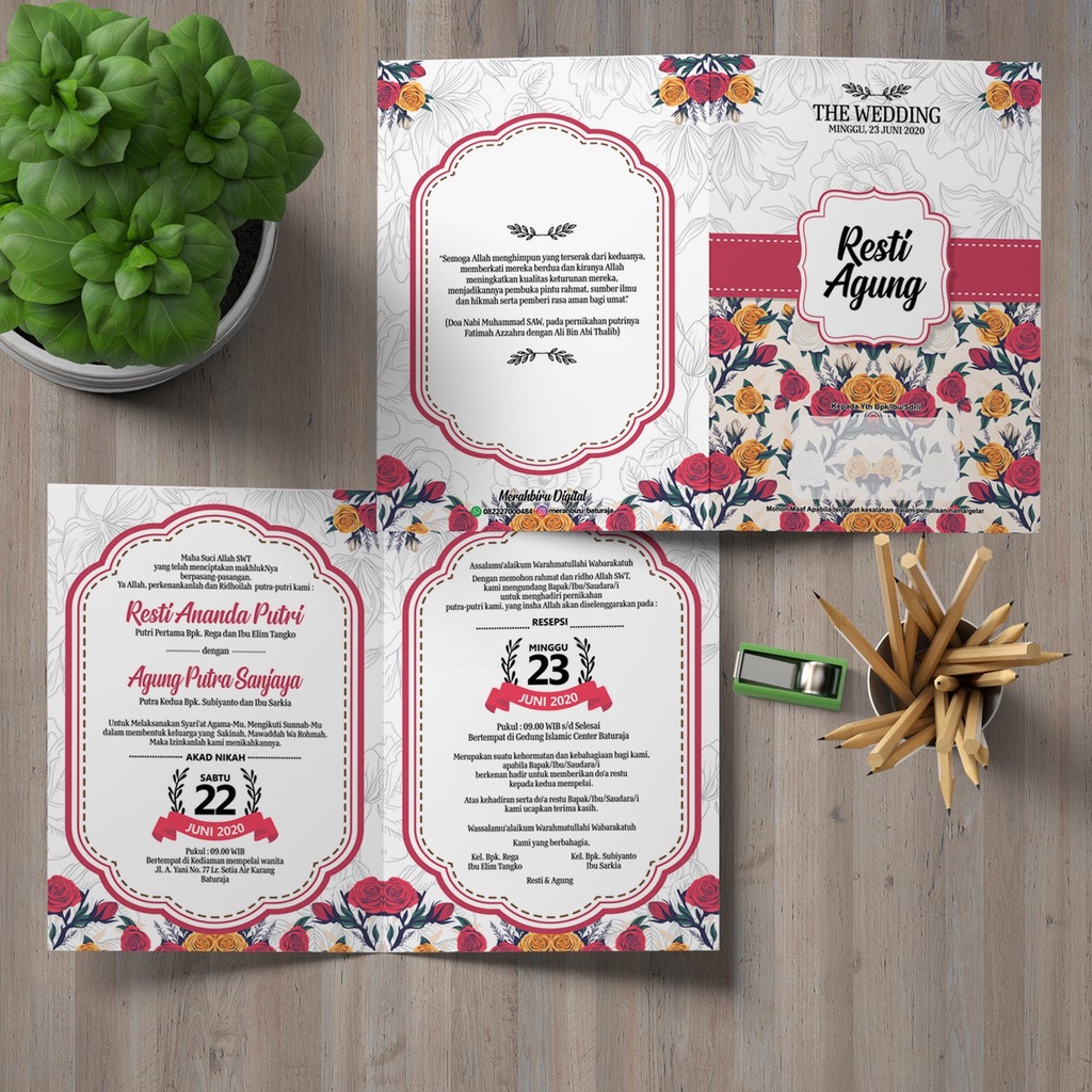 Jual Undangan pernikahan / Undangan Nikah / Undangan Perkawinan ...