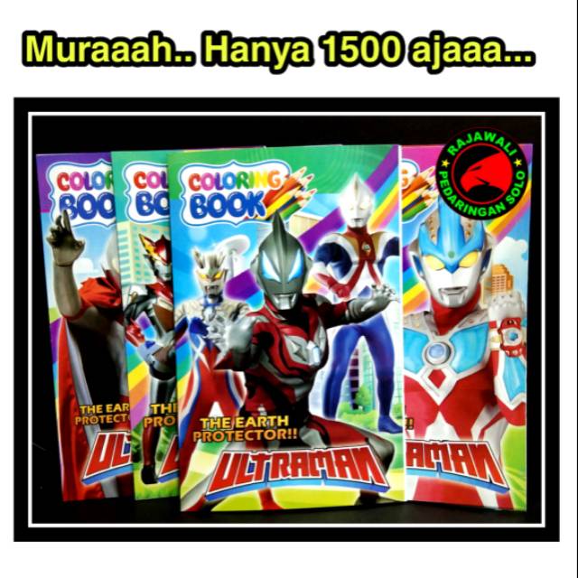 Jual BUKU MEWARNAI ULTRAMAN - BUKU ANAK - COLORING BOOK | Shopee Indonesia