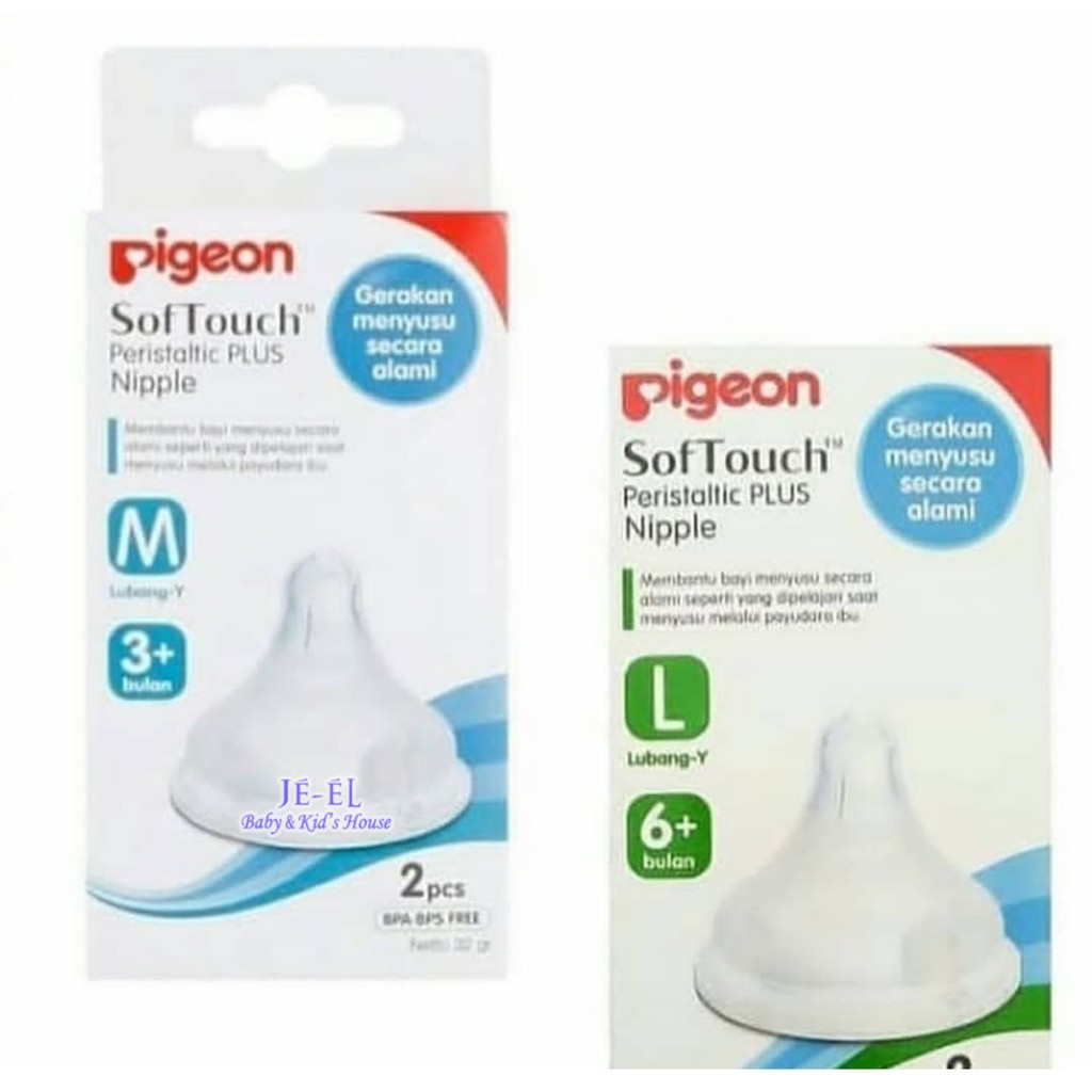 Jual Pigeon Nipple Peristaltic Plus Wide Neck Dot Botol Lebar Kemasan Kotak Isi 2 pcs | Shopee ...