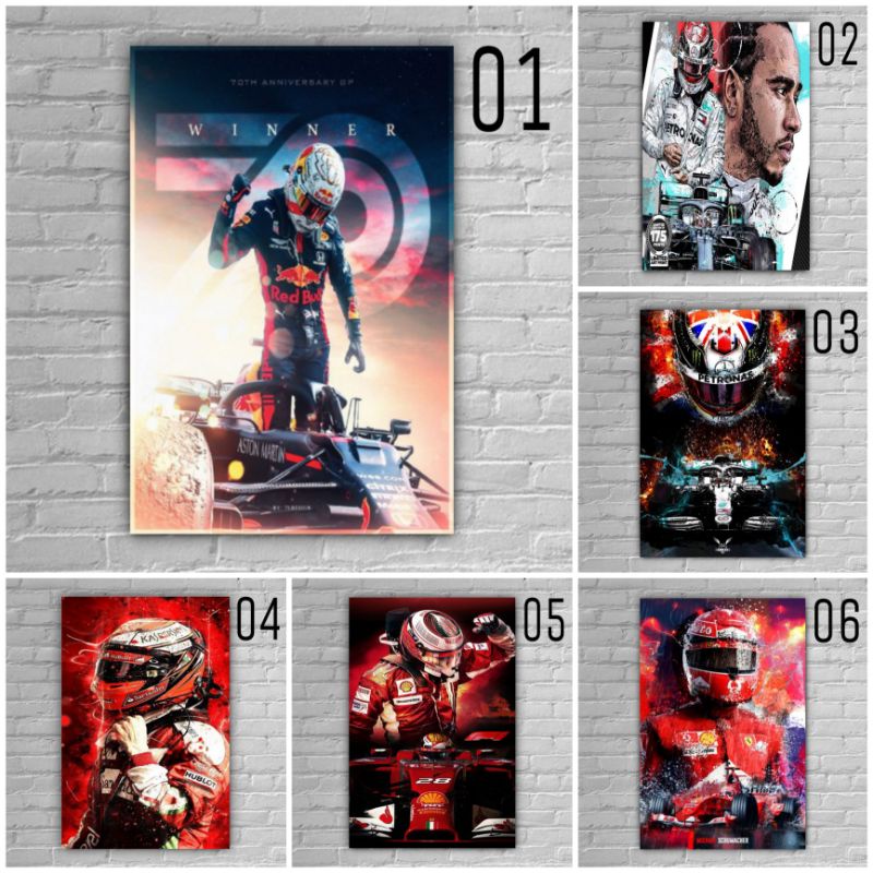 Jual POSTER DINDING RACING FORMULA 1 UKURAN A4 DAN A3+ | Shopee Indonesia