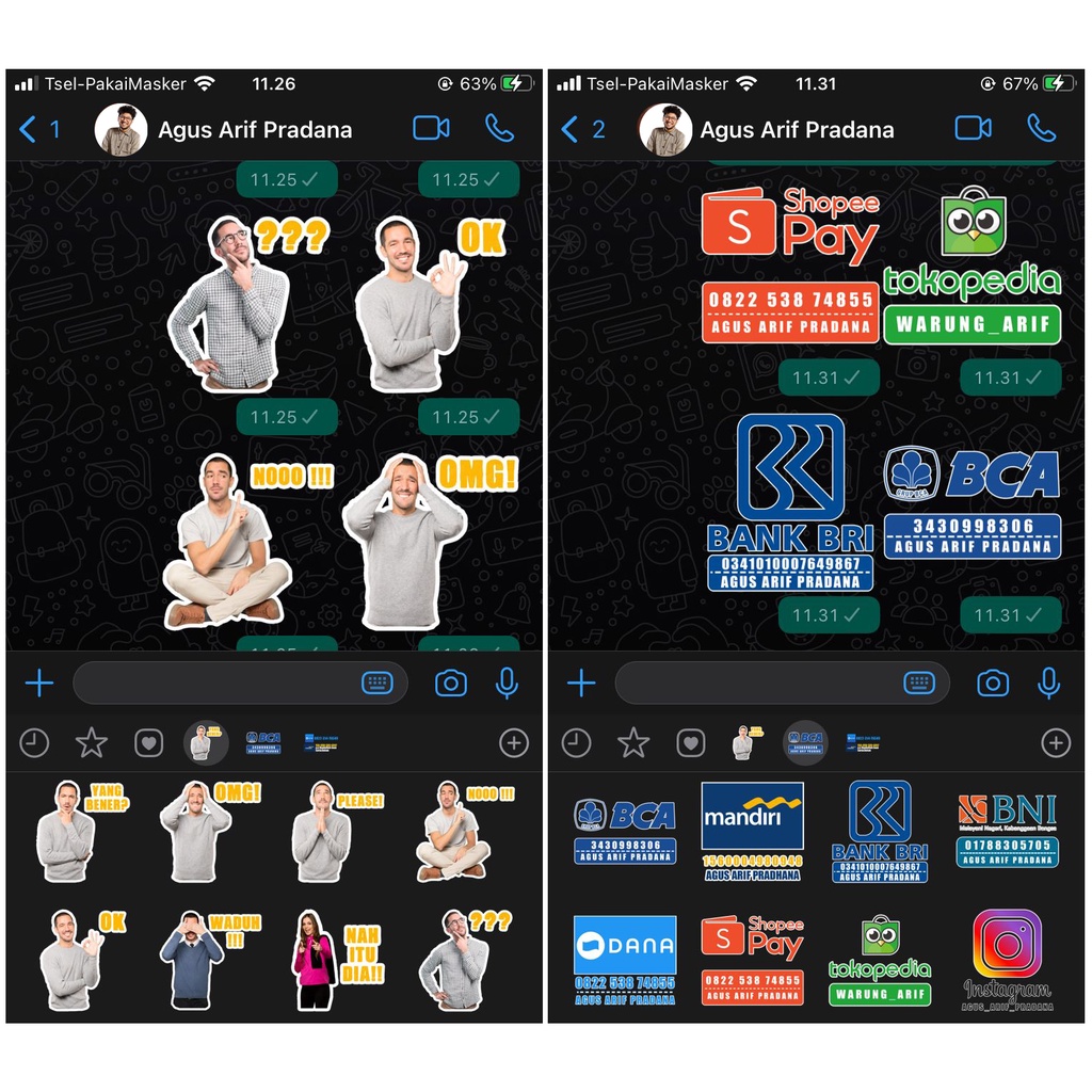 Jual Custom Sticker WA | Shopee Indonesia