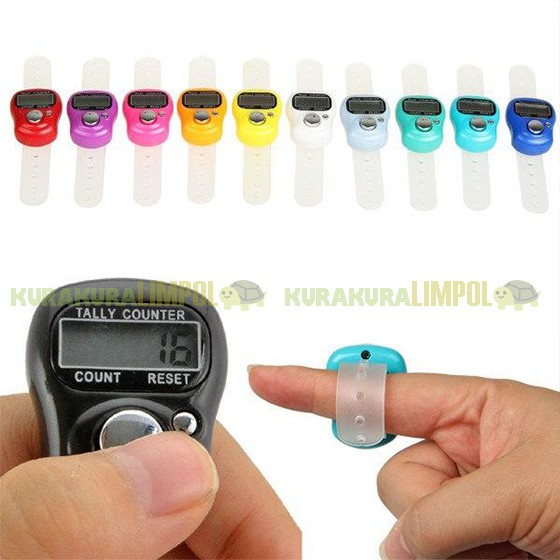 Jual Tasbih Digital Finger Tally Counter Alat Penghitung Mini Jari ...