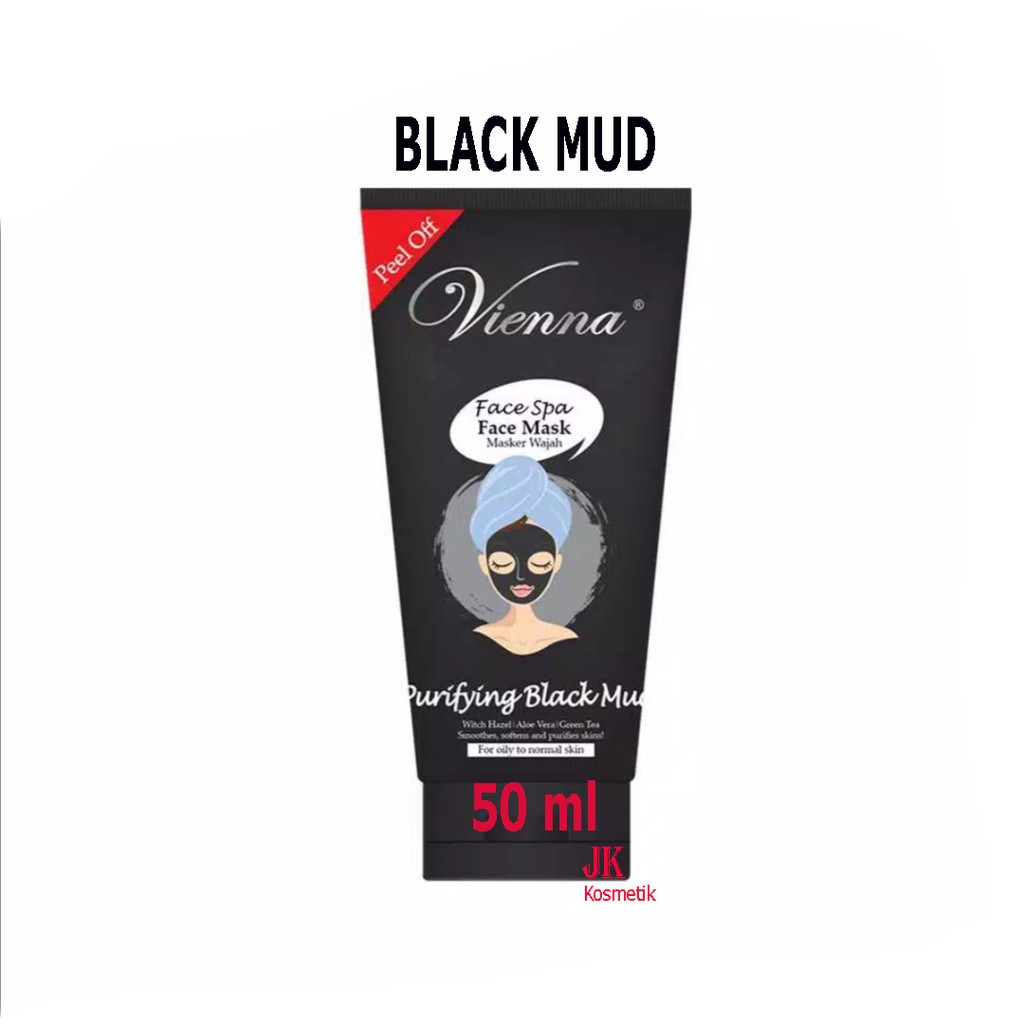 Jual Vienna Masker Lumpur Face Mask Black Mud 50 ml | Shopee Indonesia