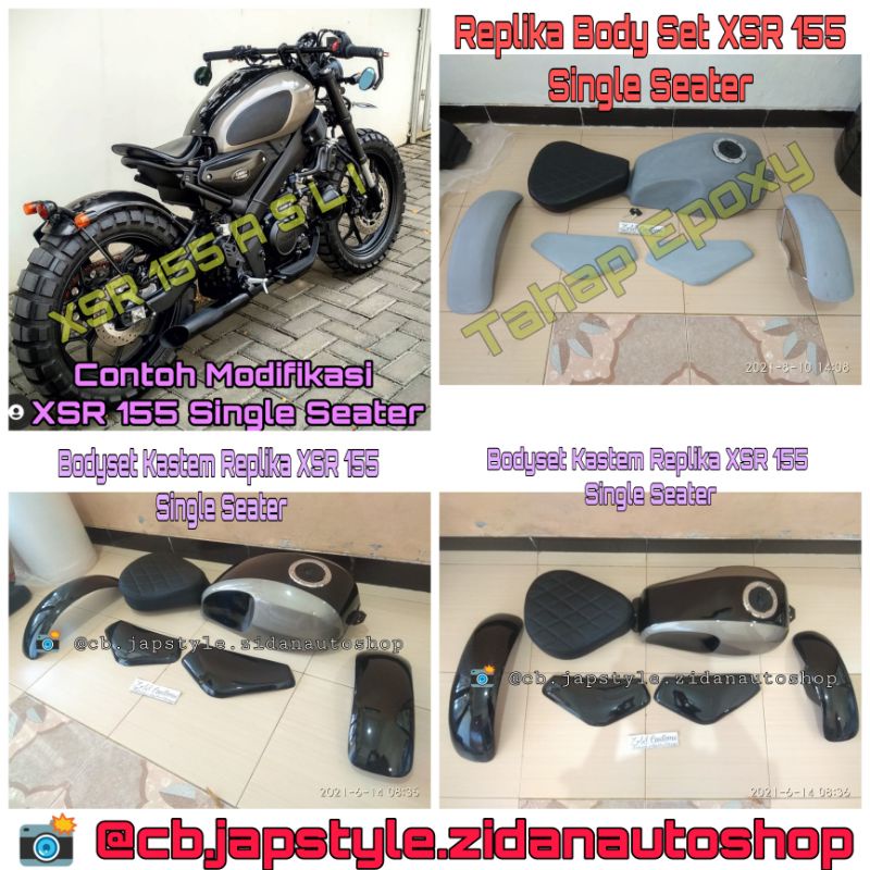Jual Bodyset Rep XSR single seater for Vixion OLD NVL R15 Xabre CB 150 ...