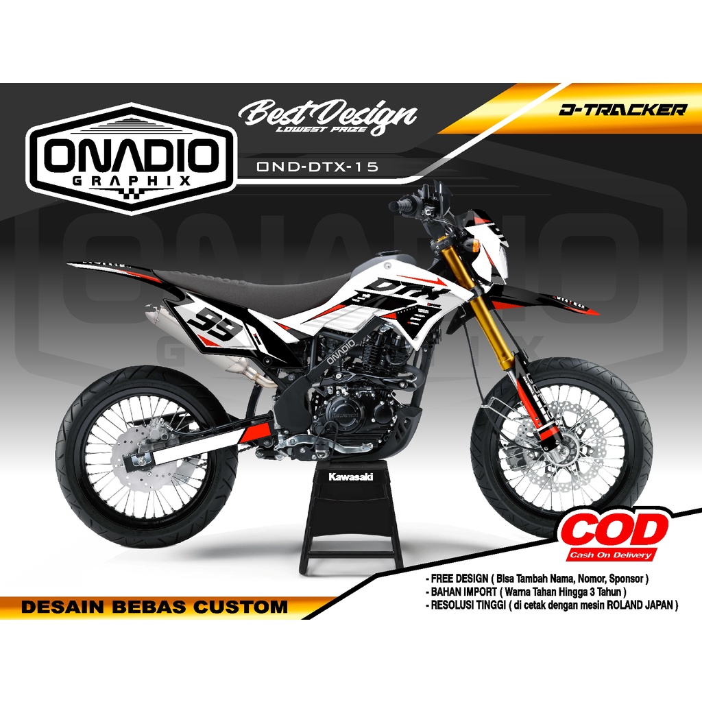 Jual DECAL STICKER DTRACKER SUPERMOTO - stiker dekal full body DTRACKER ...