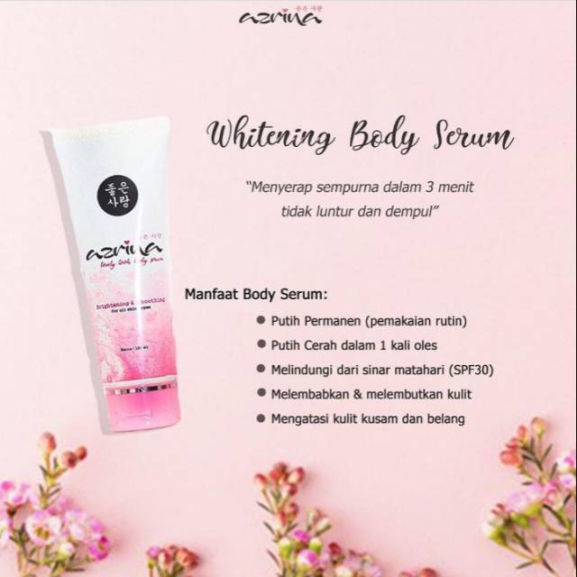 Jual Azrina whitening body serum | Shopee Indonesia