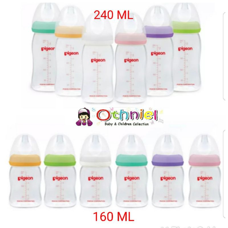 Jual pigeon botol wide neck 160ml 240ml softouch peristaltic plus nipple | Shopee Indonesia