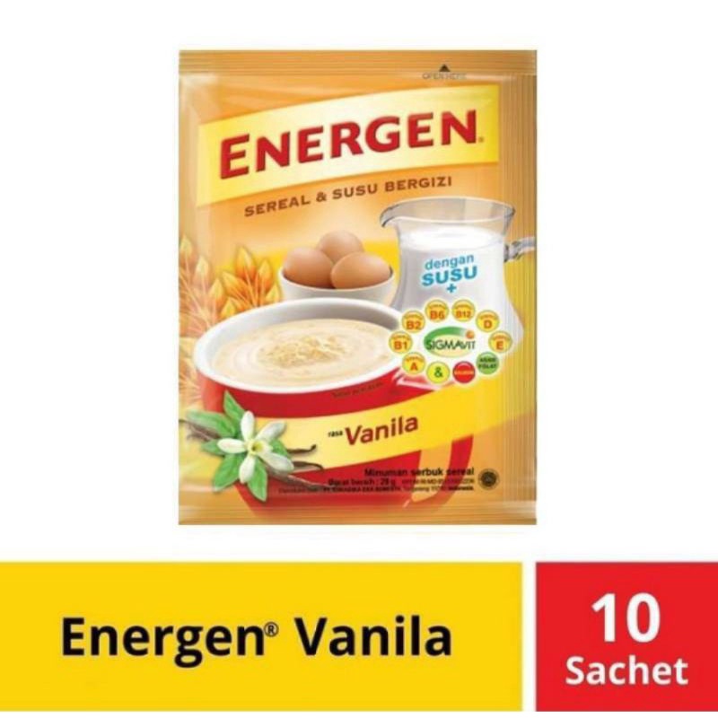 Jual Energen Sereal Susu Rasa Vanila Isi 10sachet | Shopee Indonesia