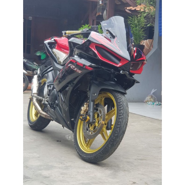 Jual PAKET HEADLAMP KEDOK DAN WINGLET R15 V2 CUSTOM R25 | Shopee Indonesia