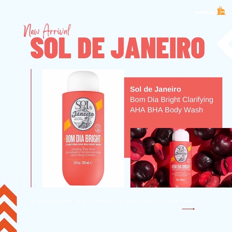 Jual Sol de Janeiro Bom Dia Bright Clarifying AHA BHA Body Wash | Shopee Indonesia