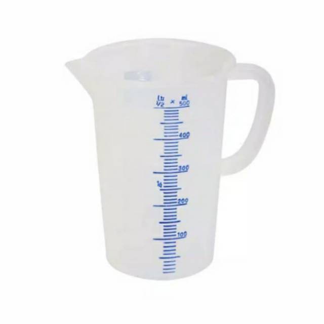 Jual Gelas Takaran 500 ml Measuring Cup Plastik Gelas Ukur Lab Ukuran 500ml | Shopee Indonesia