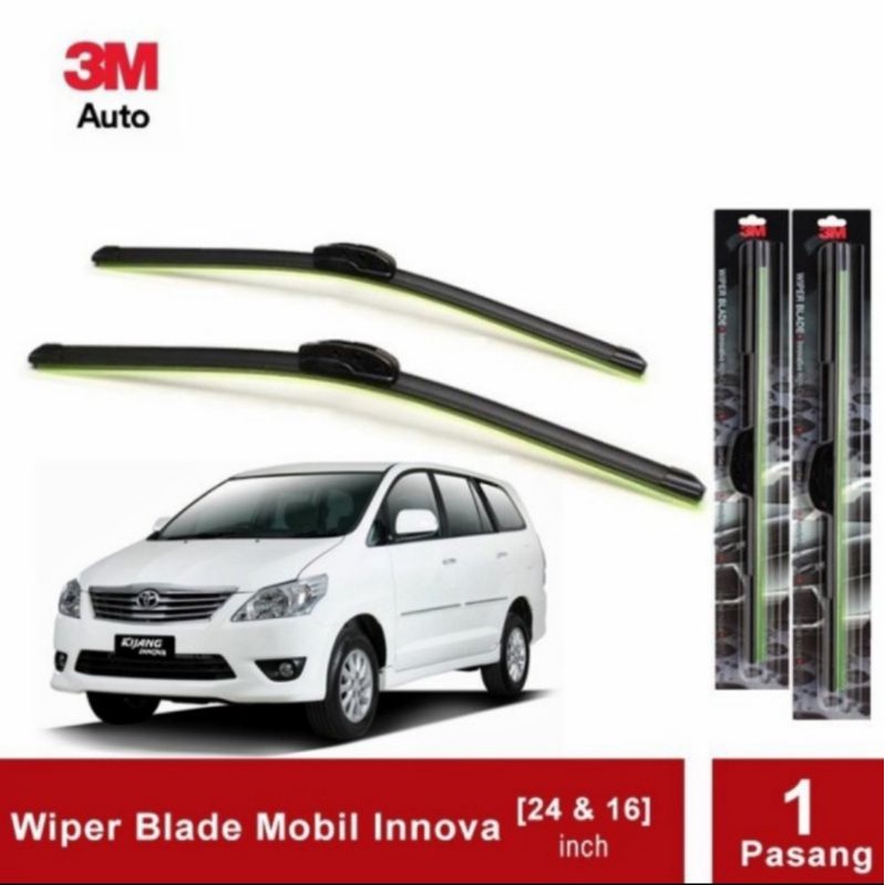 Jual 3M wiper frameless toyota innova sepasang 24&16inch | Shopee Indonesia