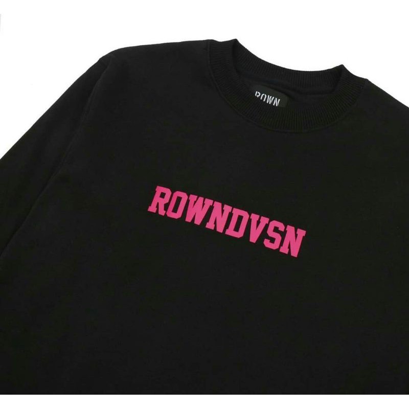 Jual ROWNDVSN CREWNECK SWEATER SAFTER BLACK LIMITED EDITION | Shopee ...