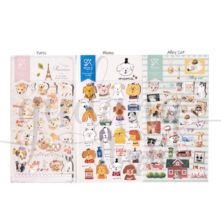 Jual Stiker Korea Lembaran Lucu Sticker Animal And Flower DIY Srapbook ...
