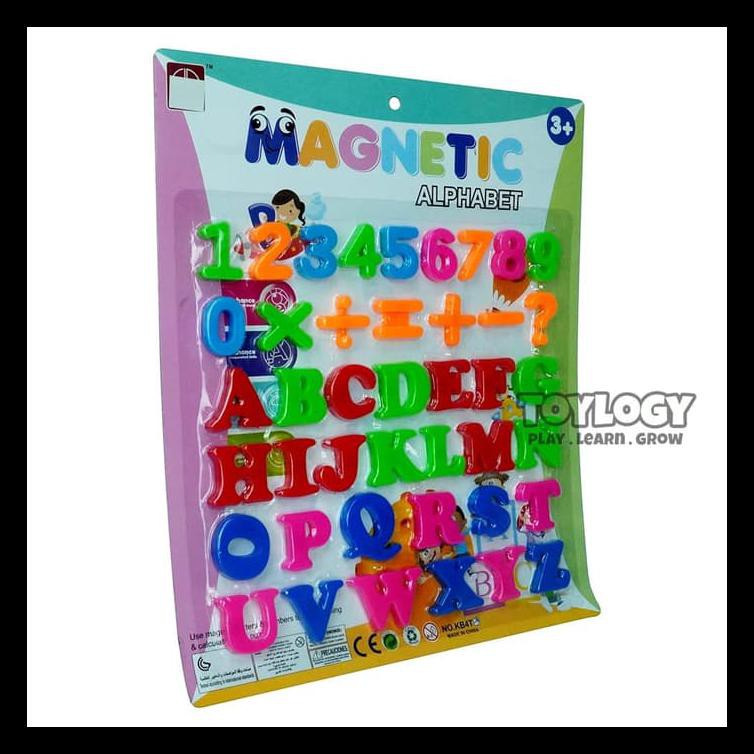Jual Mainan Edukasi Anak Magnetic Alphabet Abjad Abc Angka Number ...