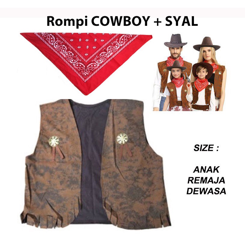 Jual ROMPI COWBOY COWGIRL ANAK , REMAJA , DEWASA PERLENGKAPAN COSPLAY ...