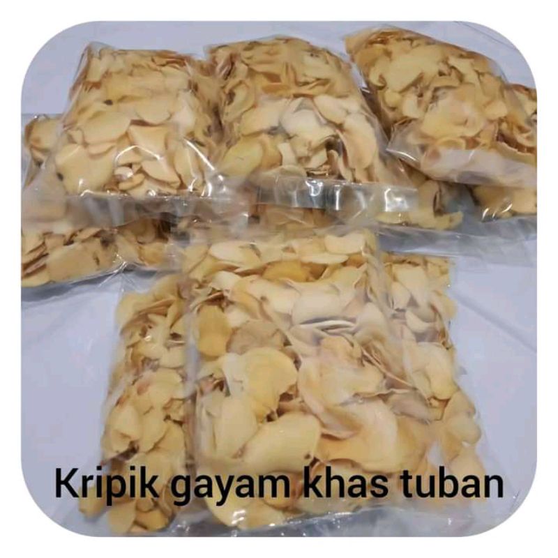 Jual kripik gayam khas tuban renyah & gurih bawang=250gr | Shopee Indonesia